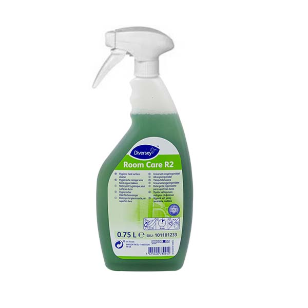 6 Detergenti Igienizzanti Per Superfici Diversey Room Care R2 750 Ml 6 Detergenti Igienizzanti Per Superfici Diversey Room Care R2 750 Ml